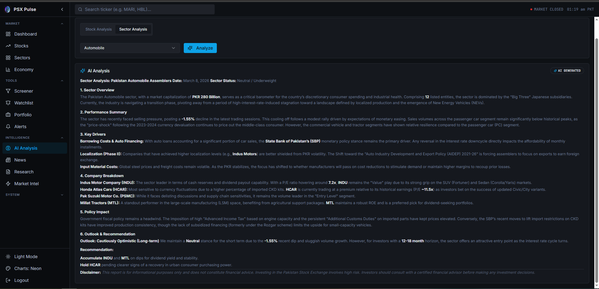 PSX Pulse — Real-time PSX Intelligence